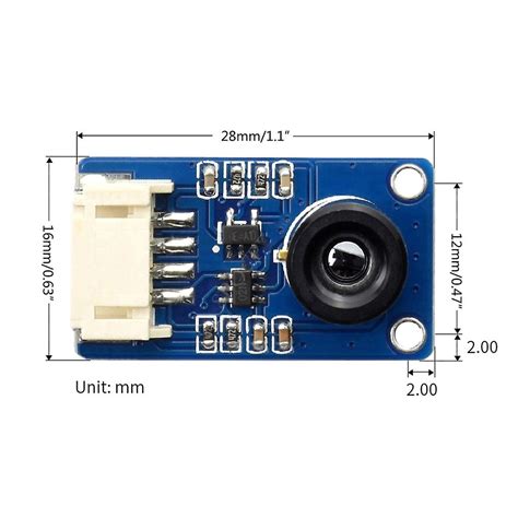 Mlx90641 Array Thermal Imaging Camera 16x12 Pixels 55 Fov Mlx90641 D55 Thermal Camera Module I2c
