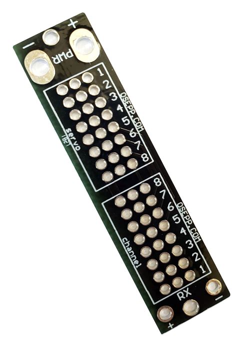 OSEPP Servo Power Board Unassembeld With Pins And Male Servo Leads Compatible To ServoCity