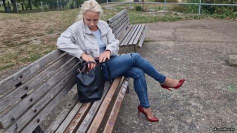 Crazy Guy Throws My Shoe Into The Elbe River Wmv X Helenas Feet High Heels Tights