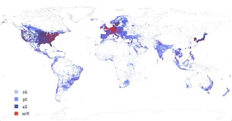 Internet Coverage Heat Map In 2014 [2] Download Scientific Diagram