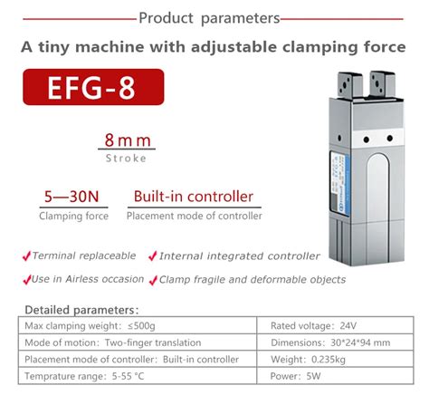Hand Gripper Fingers Robotic Arm Soft Clamping Flexible Electric Robot