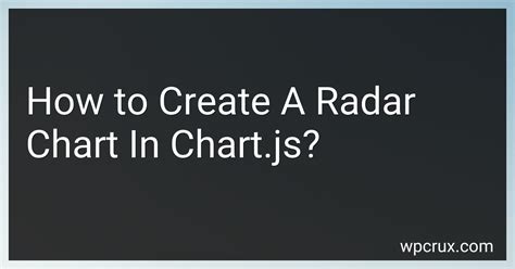 How To Create A Radar Chart In Chart Js In 2025