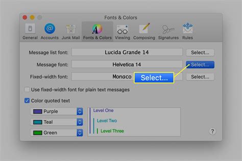 Change The Default Font In The Mac S Mail Program