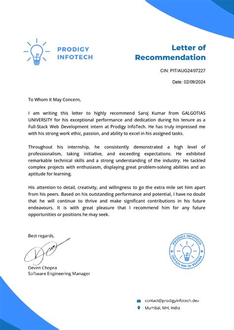 Saroj Kumar On Linkedin Internship Fullstackdevelopment Webdevelopment Careergrowth Gratitude