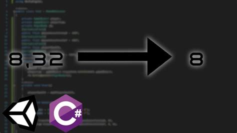 Convertir Une Variable Float Vers Int Avec Unity C Sharp Youtube
