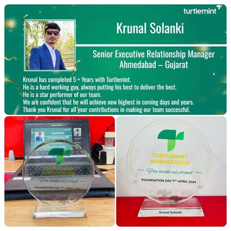 Krunal Solanki On Linkedin Proud Moments Long Term Service