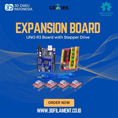 Promo CNC Shield Expansion Board UNO R Board With Stepper Drive For Arduino Diskon Di