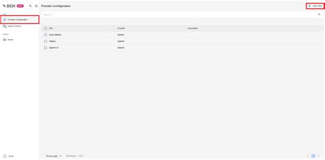 31 Provider Configuration Data Context Hub