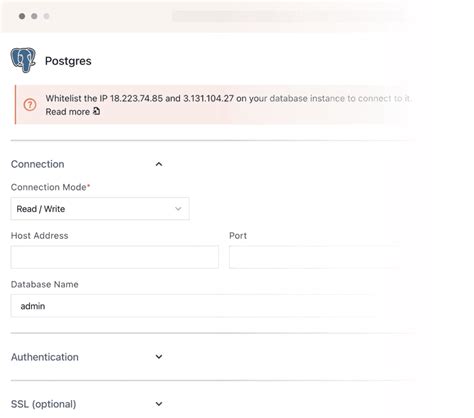 Postgresql Integration