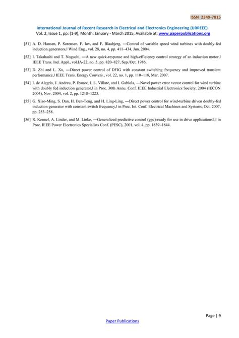 Performance Analysis Of Dfig Wind Turbine Pdf