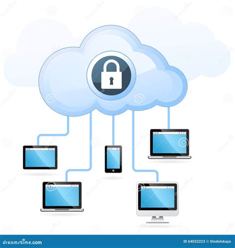 Cloud Computing Gadget And Cloud Stock Vector Illustration Of Sign Smart 64032223