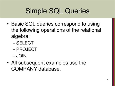 retrieval queries in sql dml ppt download
