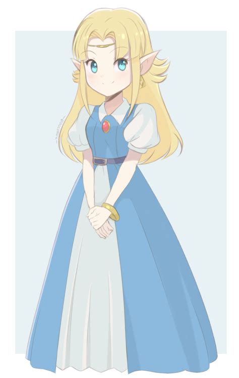 Princess Zelda Link To The Past Colored Sketch By Chocomiru02 On