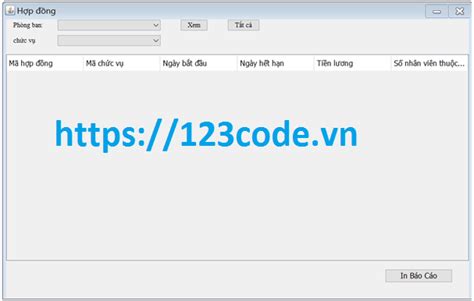 Tải source code quản lý nhân sự viết bằng java có báo cáo