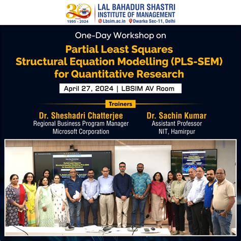One Day Workshop On Pls Sem For Quantitative Research On April 2024