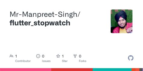 GitHub Mr Manpreet Singh Flutter Stopwatch