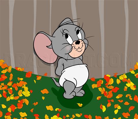 Nibbles How To Draw Tom And Jerry Drawing Step By Step By Cocoapebbles Dragoart