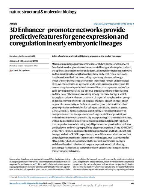 3d Enhancerpromoter Networks Provide Predictive Features For Gene
