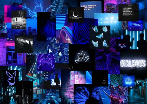 100 Blue Aesthetic Neon Wallpapers