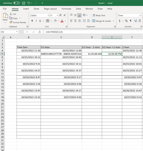 how do i grab calculated times from two different cells and insert them