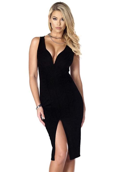 Deep V Neck Midi Dress Black Dress V Neck Midi Dress Ball Dresses