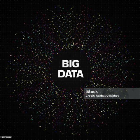 big data circular visualization stock illustration download image now
