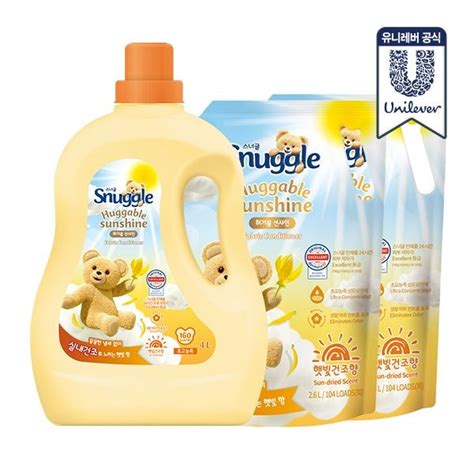 섬유유연제 스너글 햇빛건조 섬유유연제 대용량 허거블 멜로우 4l 2 6l 2개 오늘의집 쇼핑