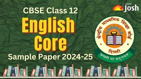 Cbse Class 12 English Core Sample Paper 2024 25 With Solutions Pdf Download Model Paper