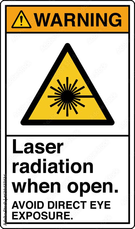 Vetor de ANSI Z535 Safety Sign Marking Label Symbol Pictogram Standards ...