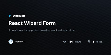 React Wizard Form Stackblitz