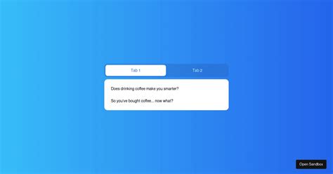 Tabs Codesandbox Tabs Codesandbox
