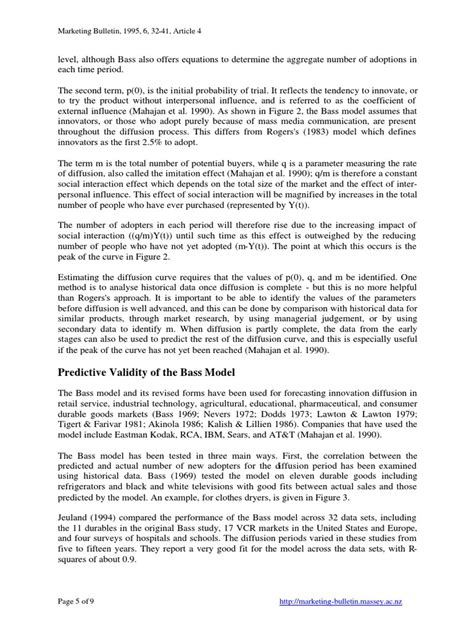 New Product Diffusion Models In Marketing An Asses Page6 Pdf