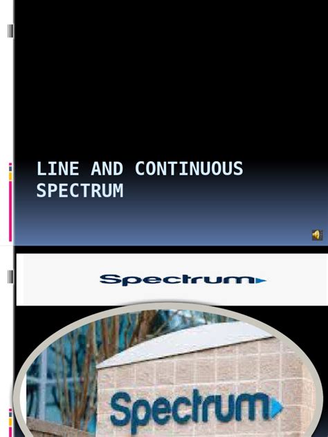 Line And Continuous Spectrum Pdf Science And Mathematics History