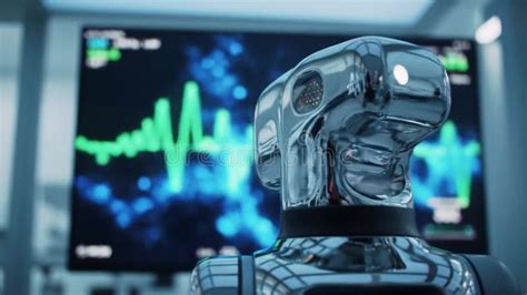 Innovative Robot Technology Demonstrates Advanced Interaction In Modern Lab Stock Footage