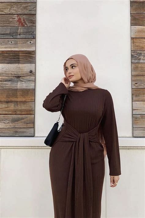 Hijab Brown Dress Modest Fashion Muslim Fashion Muslim Fashion Dress