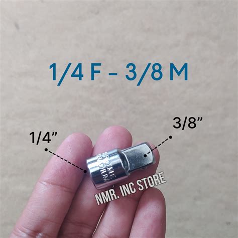 Adaptor Mata Kunci Shock Dan Inch Inci Cr V Converter Adapter Stang Male Female
