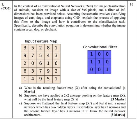 Solved Solve This 1 In The Context Of A Convolutional Neural Network Cnn For Image