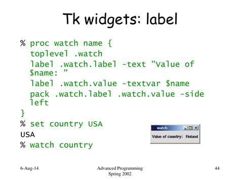 Ppt Tcl Tk Powerpoint Presentation Free Download Id 2954387