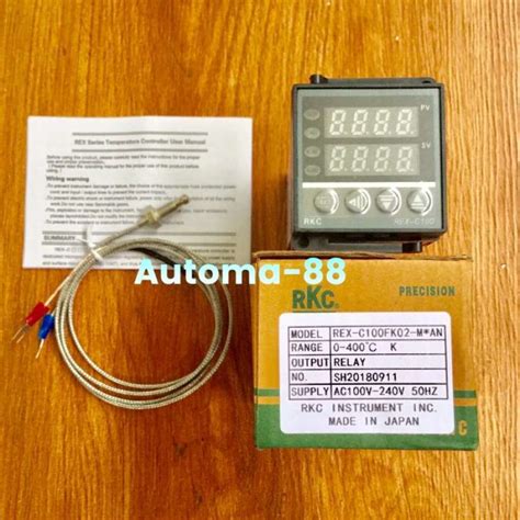 Jual Paket Rex C100 Out Relay Thermocouple K Type 0 400c With Alarm Di Seller Aghanim