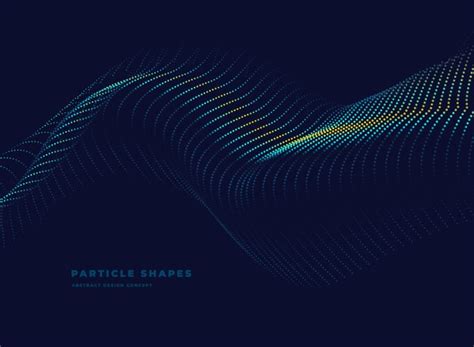 Abstract Blue Gold Light Luxury Wave Curve Vector Image
