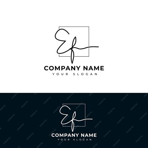 Premium Vector Ef Initial Signature Logo Vector Design