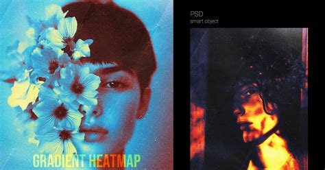 Gradient Heatmap Photo Effect Layer Styles Including Bitmap And Action