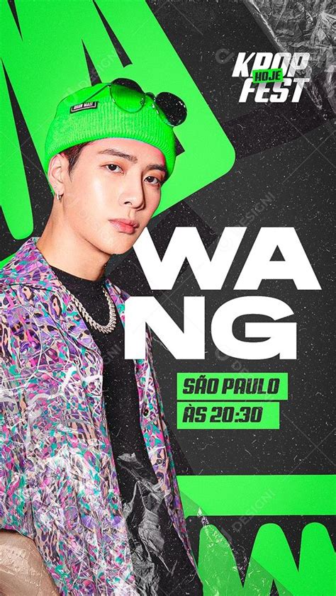 Story Hoje Kpop Fest Jackson Wang Flyer Social Media Psd Editávelzip