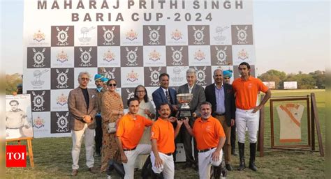 Team Baria Beat Rajasthan Polo Club 5 4 To Clinch Maharaj Prithi Singh Baria Cup More Sports