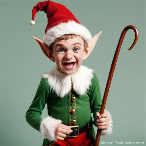 A Walking Elf Stable Diffusion Online