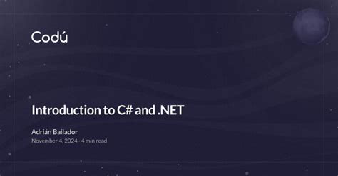 Adrian Bailador On Linkedin Introduction To C And Net By Adrián
