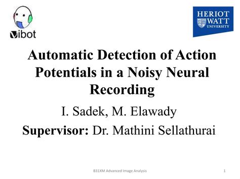 Reading Group Automatic Detection Of Action Potentials In A Noisy Neural Recording Ppt