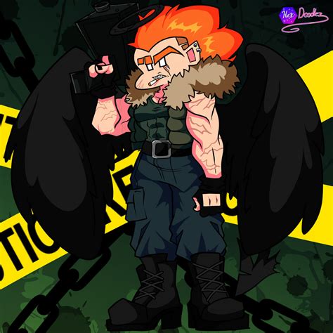 Fnf Adh Redesign Pico The Fallen Angel Assassin By Hexdoodlez On Deviantart