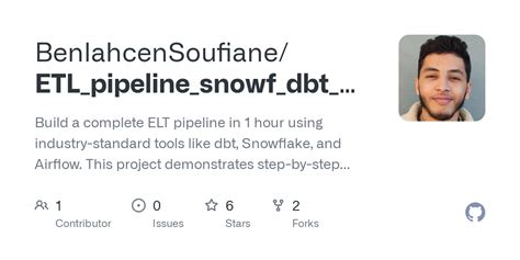 GitHub BenlahcenSoufiane ETL Pipeline Snowf Dbt Airf Build A Complete ELT Pipeline In Hour