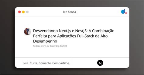 Desvendando Nextjs E Nestjs A Combinação Perfeita Para Aplicações